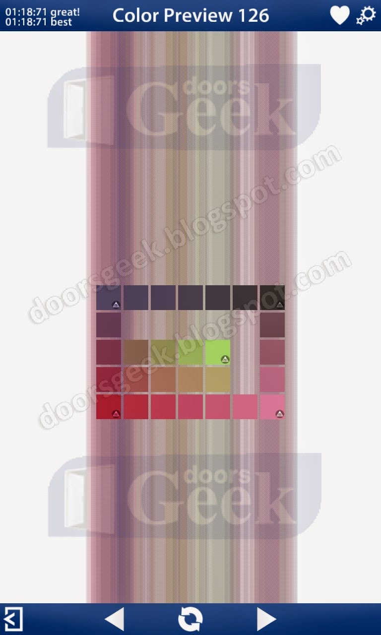 Bendoku [Color Preview] Level 126 ~ Doors Geek